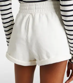 Citizens Of Humanity Vivienne Cotton Fleece Shorts In Pashmina - White