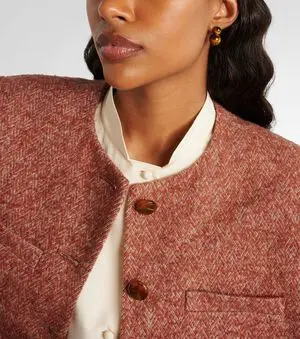 JENNIFER BEHR Cara Beaded Earrings In Tigers Eye