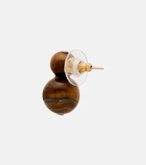 JENNIFER BEHR Cara Beaded Earrings In Tigers Eye