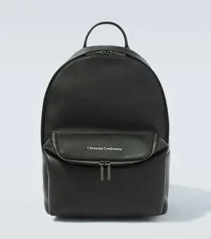CHRISTIAN LOUBOUTIN Stoic Leather Backpack - Black