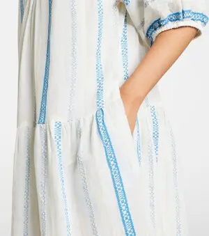 Velvet By Graham & Spencer Selita Tiered Cotton Jacquard Mini Dress