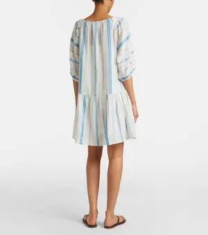 Velvet By Graham & Spencer Selita Tiered Cotton Jacquard Mini Dress