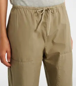 LESET Kyoto Cotton Wide-leg Pants