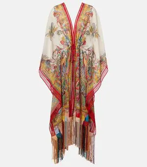Etro Paisley Fringed Kaftan - Multicoloured