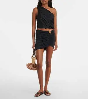 VIX PAULA HERMANNY Zoe One-shoulder Cropped Top