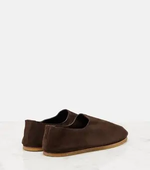 THE ROW Perrick Suede Ballet Flats