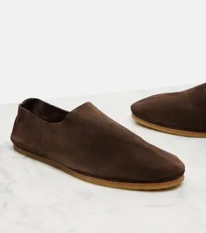 THE ROW Perrick Suede Ballet Flats