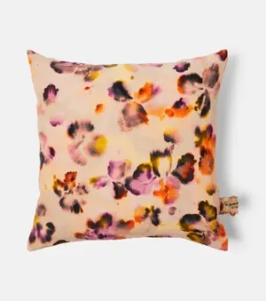 THE HOUSE OF LYRIA Amyris Printed Linen Cushion - Multicoloured