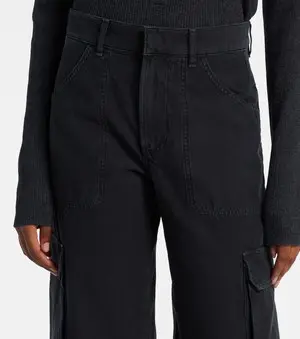 Citizens Of Humanity Cropped Cargo Jeans In Washed