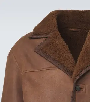 Etro Shearling-trimmed Leather Jacket