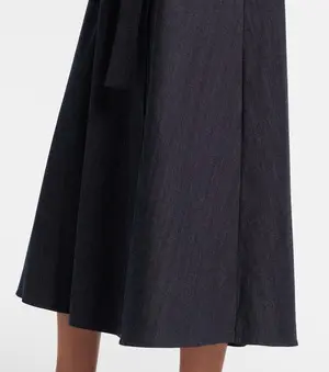 Altuzarra Lydia Wrapped Denim Midi Dress