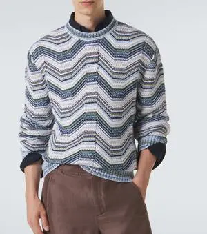 Missoni Wave Wool And Cotton-blend Sweater