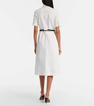 Altuzarra Kiera Denim Shirt Dress - White