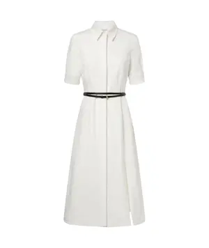 Altuzarra Kiera Denim Shirt Dress - White