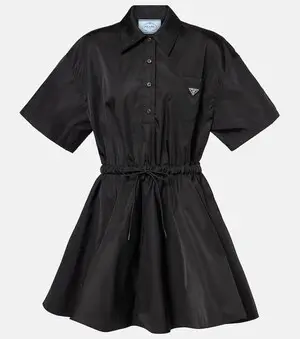Prada Re-nylon Mini Dress - Black