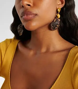 JENNIFER BEHR Augustine Crystal-embellished Drop Earrings