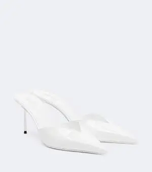 Paris Texas Paris Texas Patent Leather Mules White