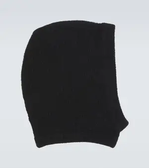 Rick Owens Alpaca And Wool-blend Hood - Black