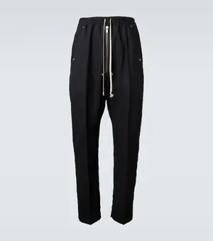 Rick Owens Bela Wool Wide-leg Pants - Black