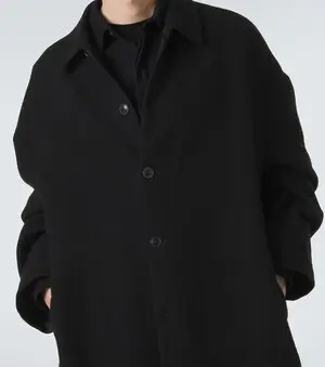 Rick Owens Brad Virgin Wool Coat