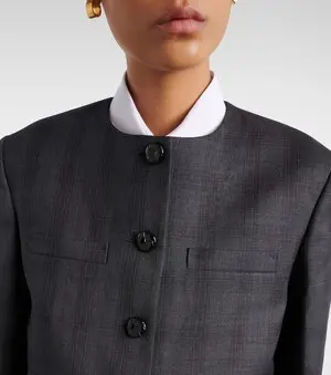BLAZÉ MILANO Shamo Checked Virgin Wool Jacket