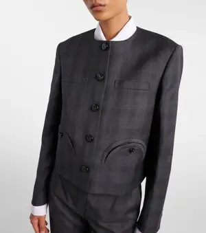 BLAZÉ MILANO Shamo Checked Virgin Wool Jacket