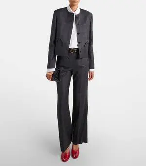 BLAZÉ MILANO Shamo Checked Virgin Wool Jacket