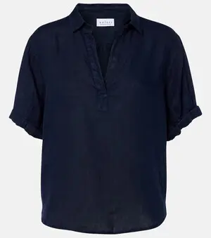 VELVET BY GRAHAM & SPENCER Velvet Vivica Linen Top