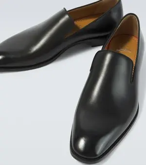 CHRISTIAN LOUBOUTIN Danny Flex Leather Loafers - Black
