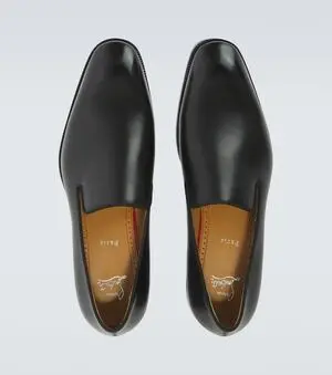 CHRISTIAN LOUBOUTIN Danny Flex Leather Loafers - Black