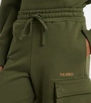 Attico Cotton Jersey Sweatpants - Green