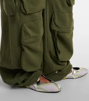 Attico Cotton Jersey Sweatpants - Green
