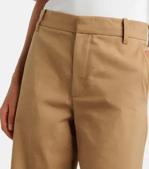 FRAME Cuffed Slim Palazzo Wide-leg Pants - Brown