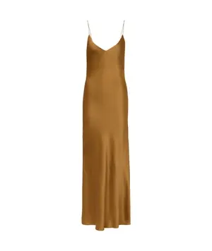 BLAZÉ MILANO Manipur Satin Slip Maxi Dress - Yellow
