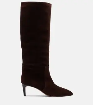 Paris Texas Stiletto Suede Knee-high Boots