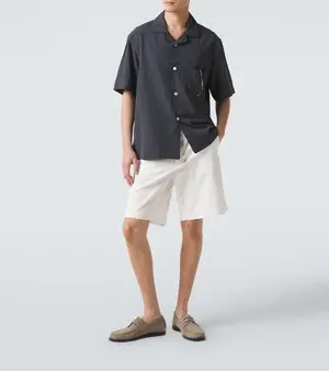 Eleventy Oversized Bowling Shirt - Grey