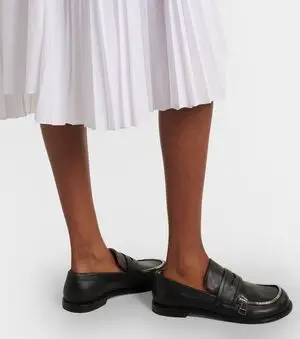 Sacai Layered Turtleneck Midi Dress