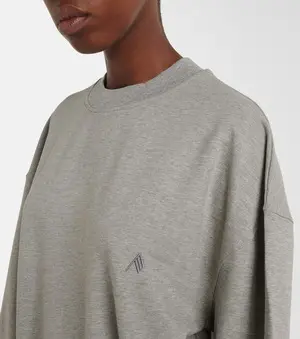 Attico Oversized Draped Sweatshirt