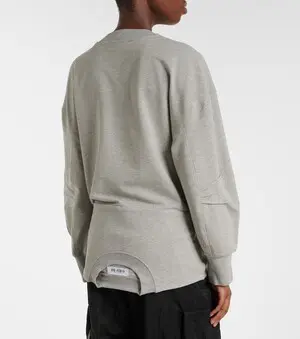 Attico Oversized Draped Sweatshirt