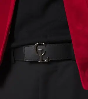 CHRISTIAN LOUBOUTIN Reversible Leather Belt