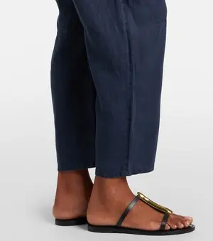 Velvet By Graham & Spencer Taylor Linen Wide-leg Pants