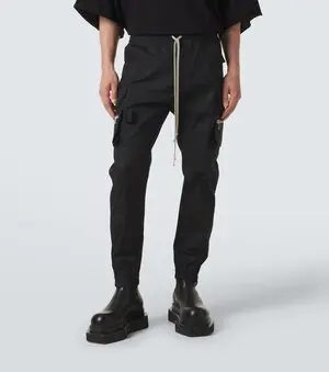 Rick Owens Mastodon Cotton-blend Poplin Cargo Pants