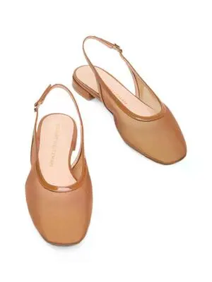 STUART WEITZMAN Mesh Slingback Ballet Flats