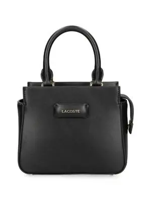 Lacoste Logo-plaque Tote Bag - Black