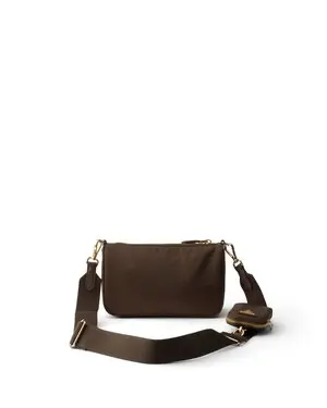 Prada Re-nylon And Saffiano Leather Mini Shoulder Bag