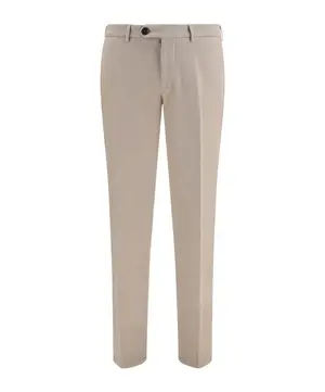 Brunello Cucinelli Brunello Cucinelli Tailored Cotton Trousers Light Brown