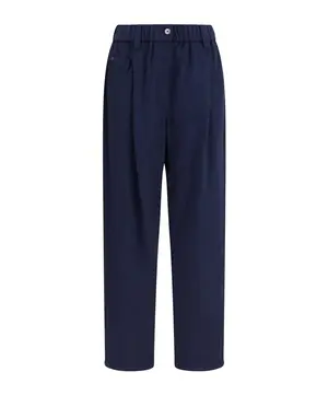 Brunello Cucinelli Stretch-wool Tailored Trousers - Black