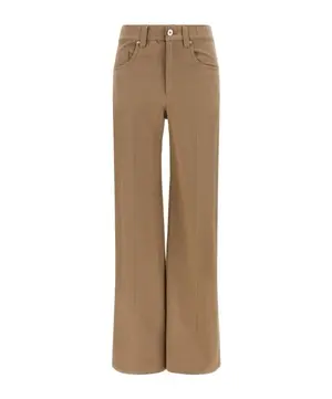 Brunello Cucinelli Monili Detail Straight-leg Jeans - Brown