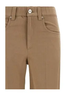 Brunello Cucinelli Monili Detail Straight-leg Jeans - Brown