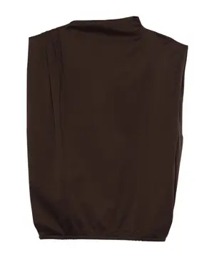 Soeur Sleeveless High Neck Top - Black